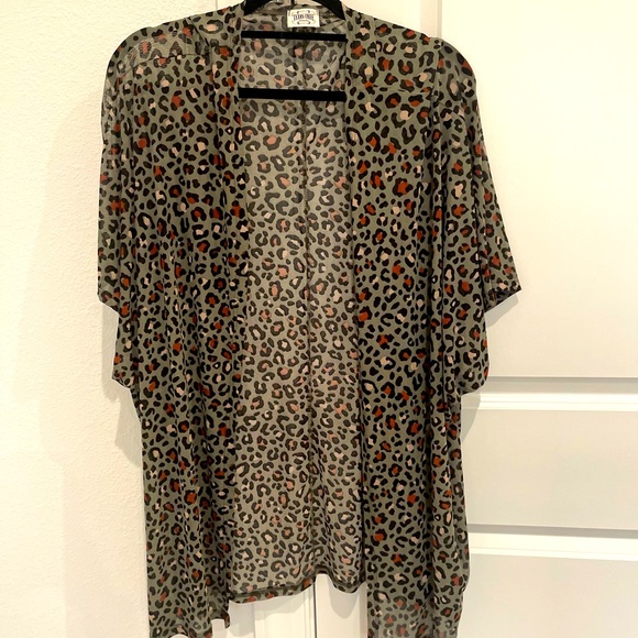 Texas True Threads | Tops | Duster With Leopard Print By Texas True ...